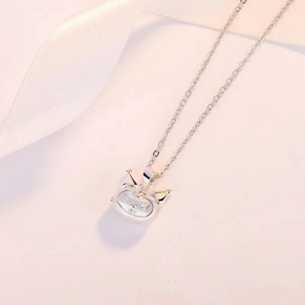 Jewelry | Kuromi Silver Necklace 999 New Jewelry S999 Stamped Pendant ...